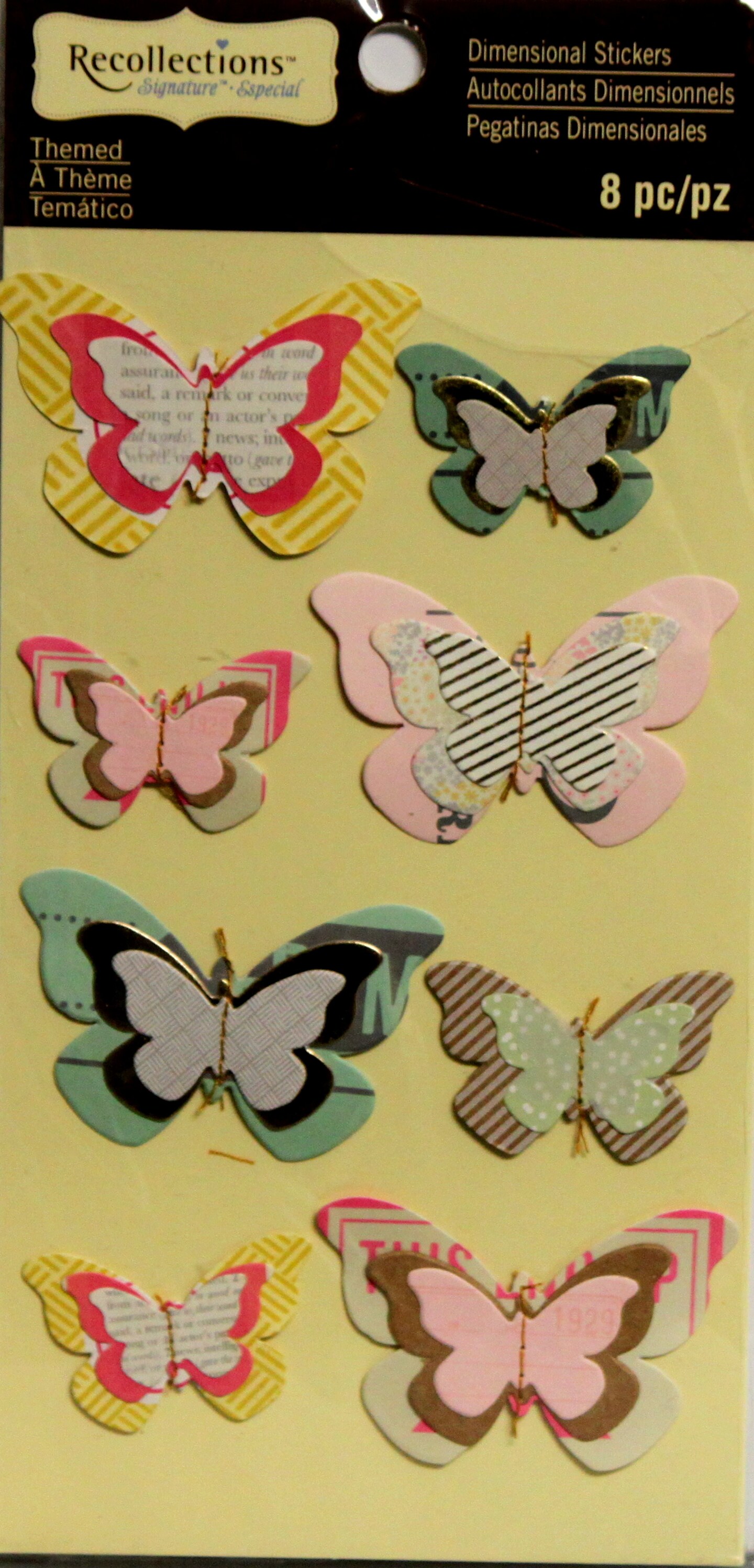 Recollections Butterflies Dimensional Stickers | Michaels