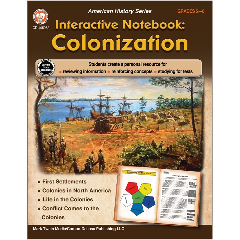 Interactive Notebook: Colonization Resource Book, Grade 5-8 | Michaels