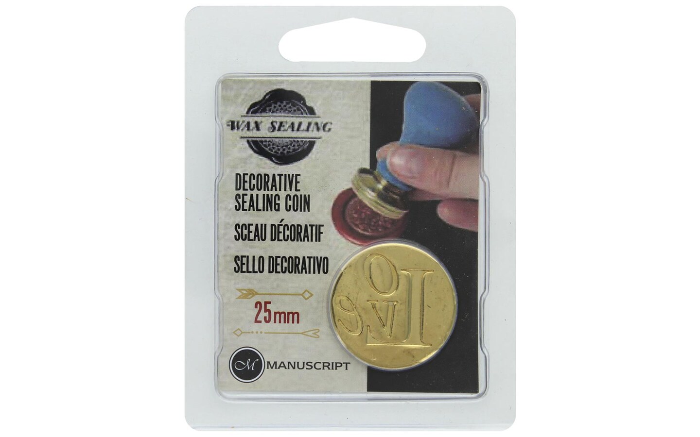 Manuscript Wax Sealing Coin 25mm Love | Michaels