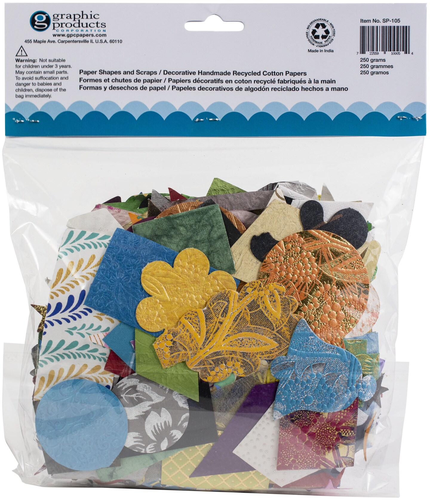 Black Ink Paper Shapes & Scraps-Assorted, 250 Grams | Michaels