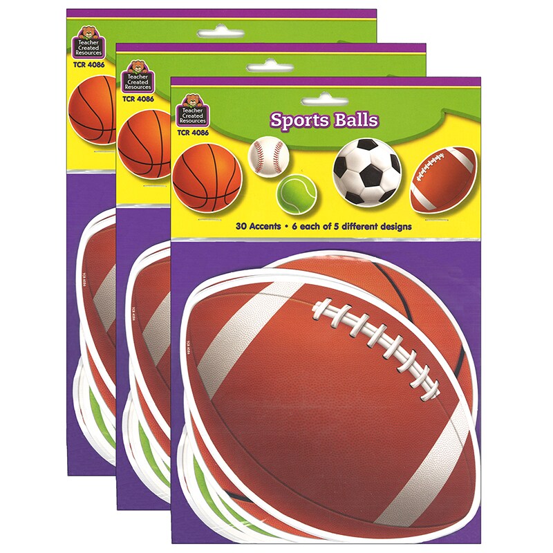 Sports Balls Accents, 30 Per Pack, 3 Packs | Michaels