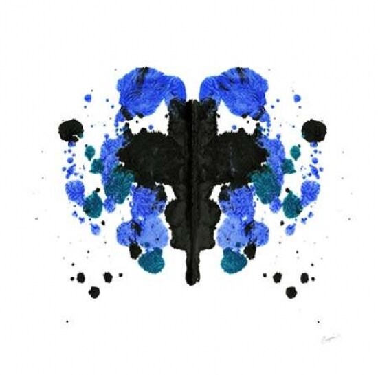 Ink Blot Indigo 1 Poster Print by Evangeline Taylor - Item ...