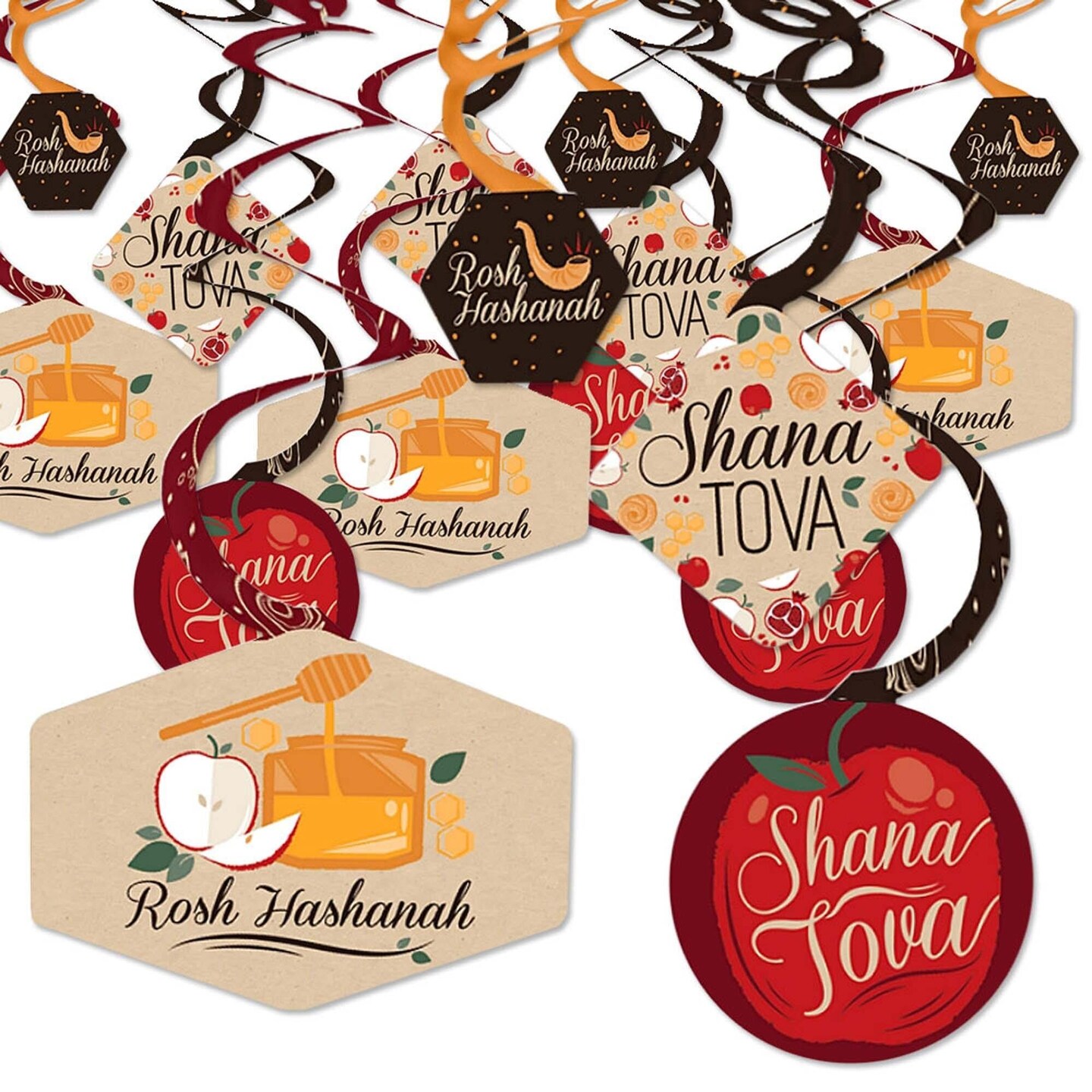 Big Dot of Happiness Rosh Hashanah - New Year Hanging Decor - Party ...