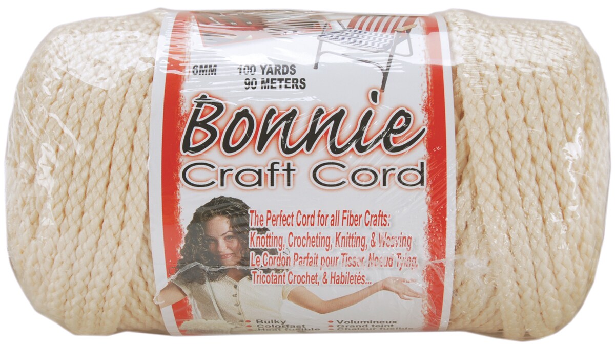 Pepperell Bonnie Macrame Craft Cord 6mmX100yd-Flesh (Cream) | Michaels
