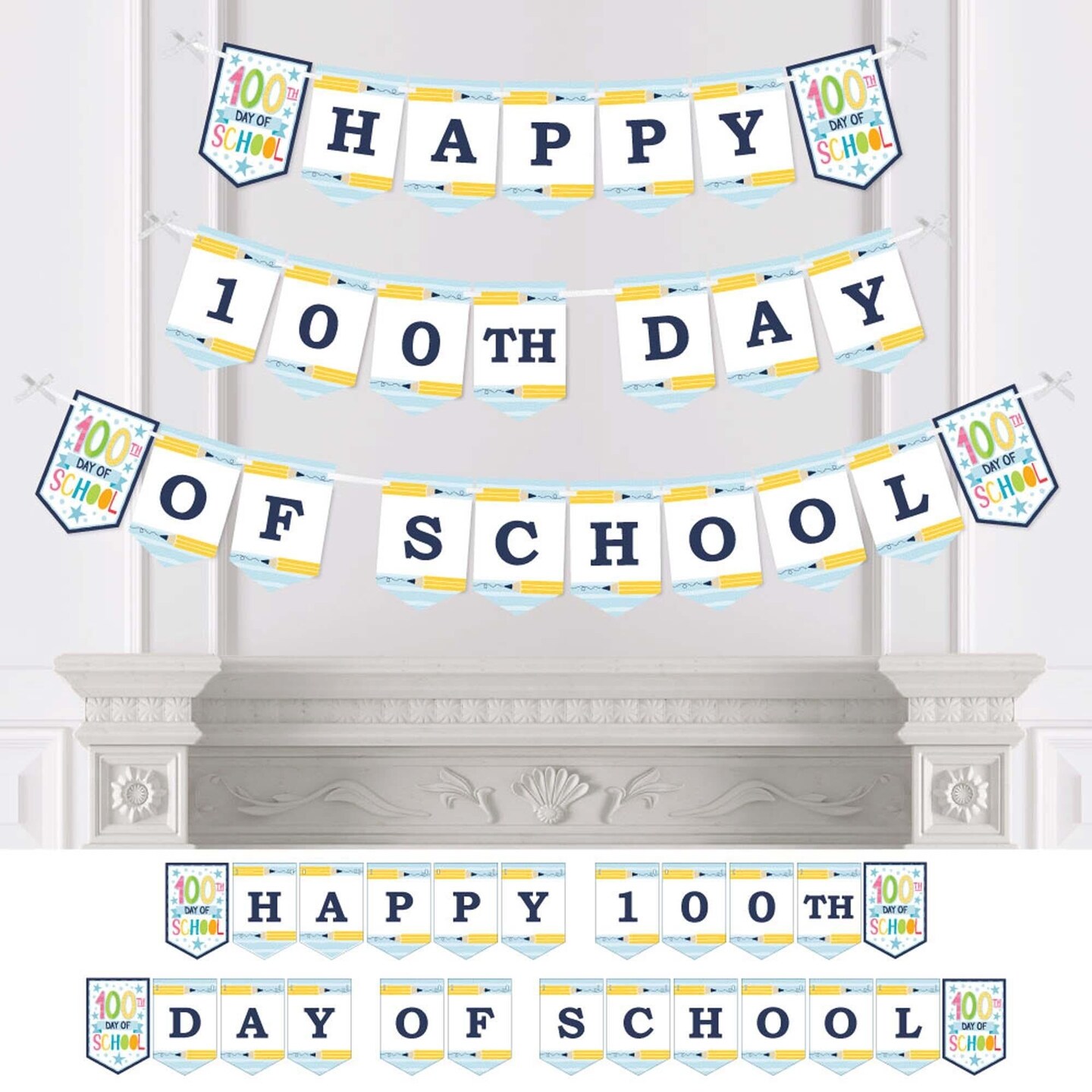 Big Dot Of Happiness Happy 100th Day Of School 100 Days Party Bunting Big Dot Of Happiness Happy 100th Day Of School 100 Days Party Bunting