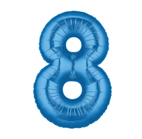 Megaloon Number Eight Blue Balloon | Michaels