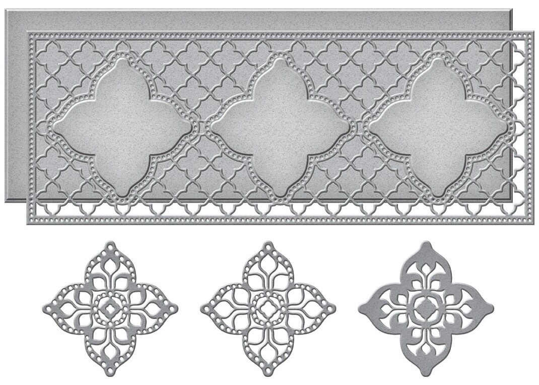 Spellbinders Etched Dies -Moroccan Kaleidoscope Slimline | Michaels
