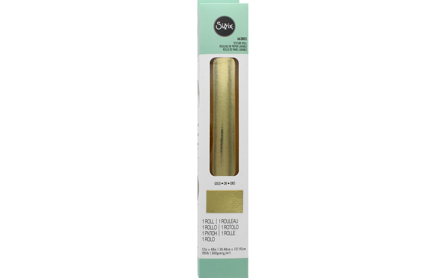Sizzix Surfacez Texture Roll 12x48" Gold | Michaels