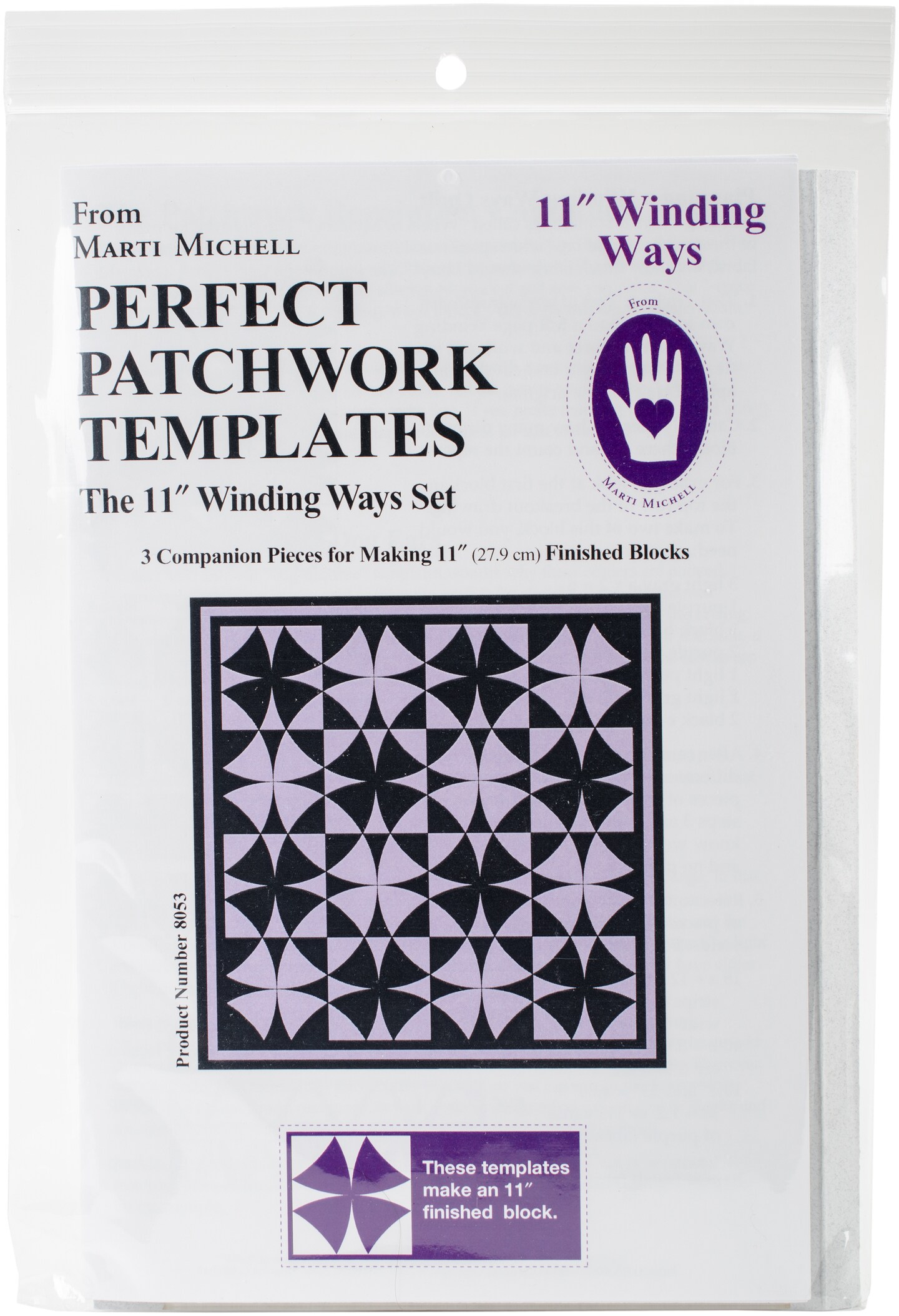 Marti Michell Perfect Patchwork Template-Winding Ways 11" 3/Pkg | Michaels