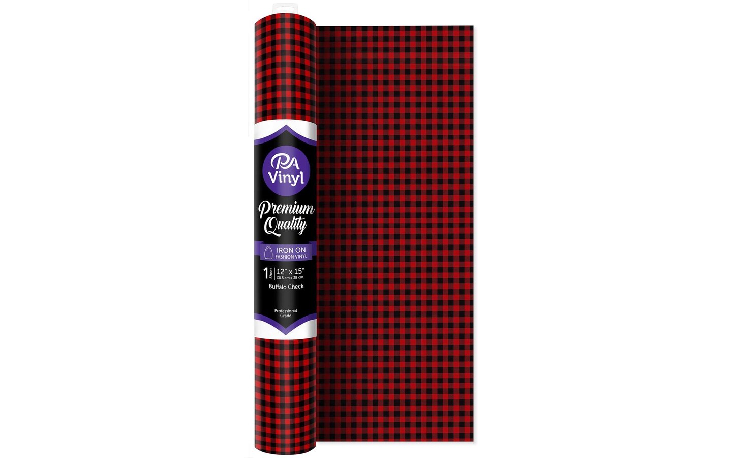 Iron On Vinyl 12x15 Roll Print Buffalo Check | Michaels