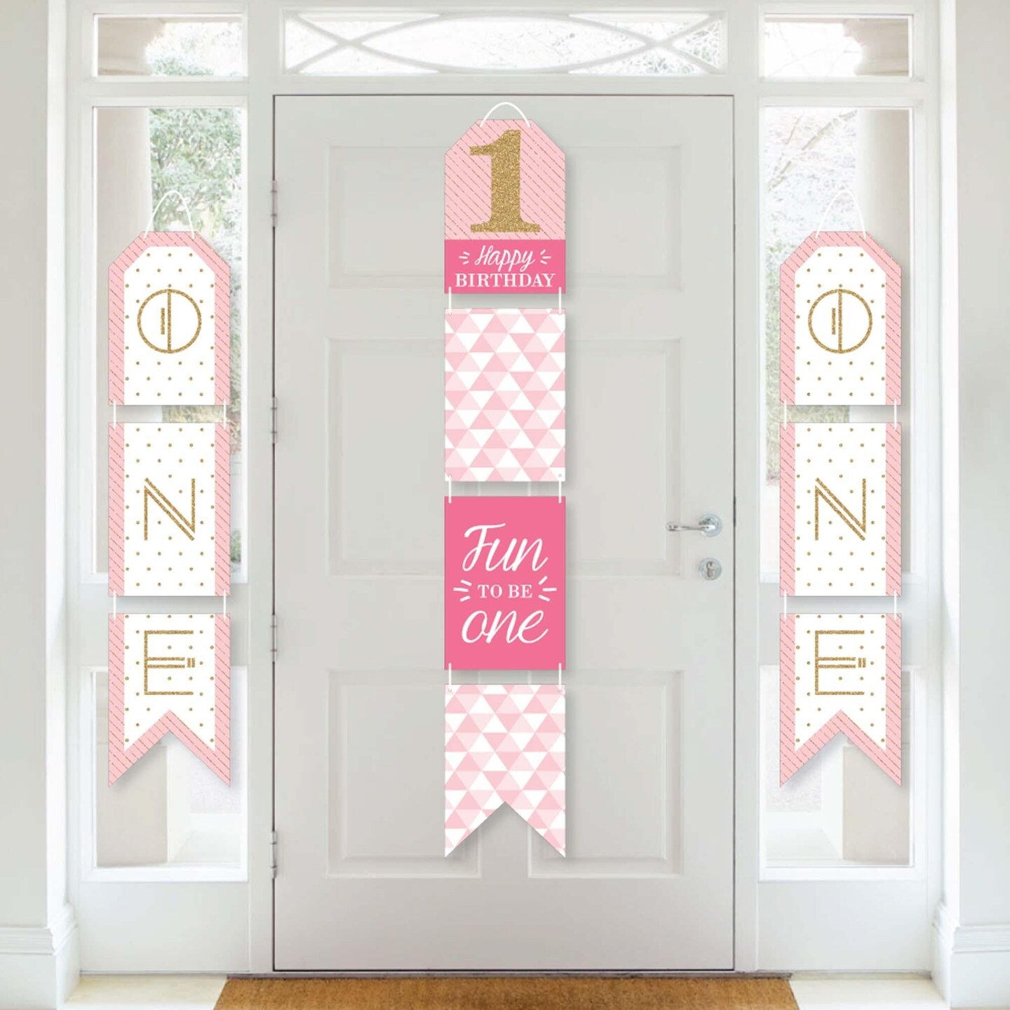 Big Dot of Happiness 1st Birthday Girl - Fun to be One - Hanging ...