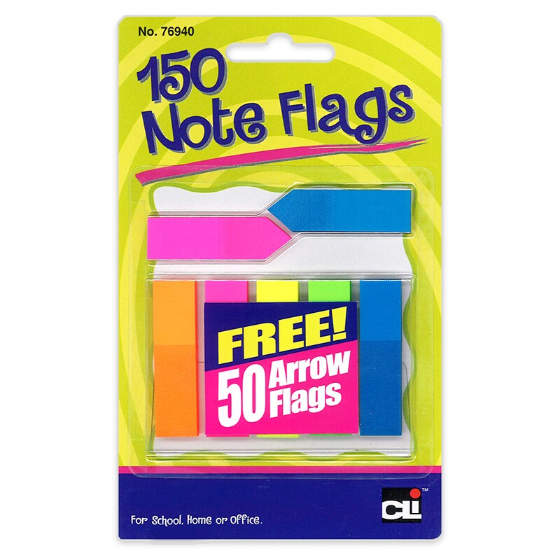 Peel Off Sticky Note Flags, Assorted Colors, 150 Page Markers & 50 ...