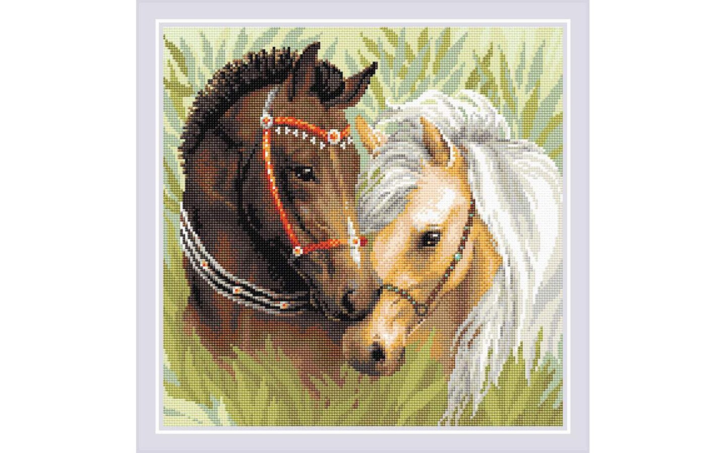 Riolis Diamond Mosaic Kit 15.75x15.75" Pair Horses | Michaels