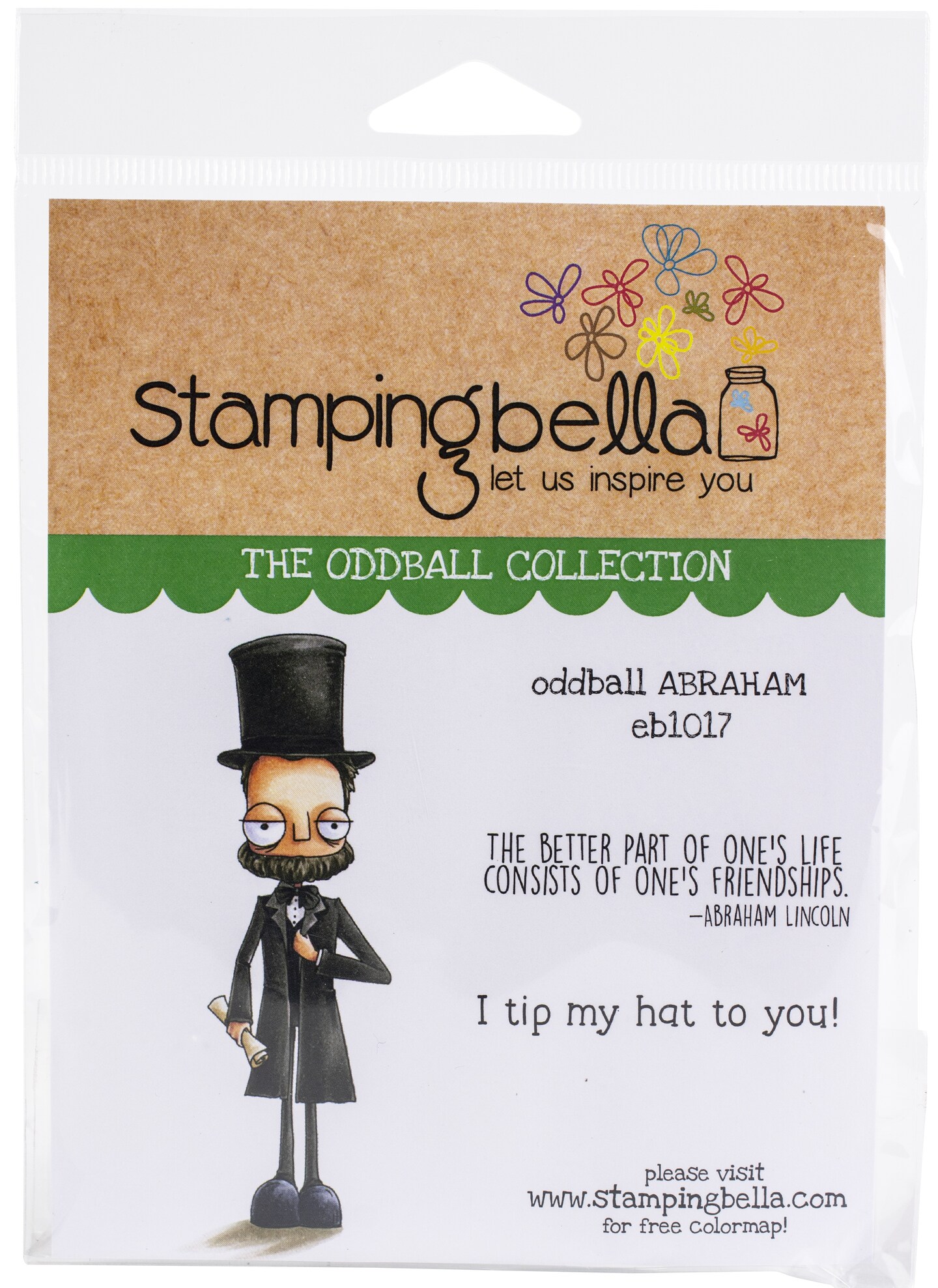 Stamping Bella Cling Stamps-Oddball Abe | Michaels