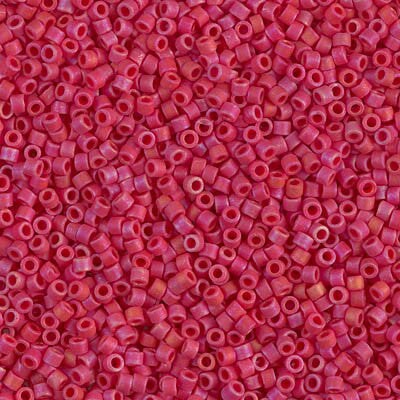 Miyuki Delica Bead 11/0 - DB0362 - Matte Opaque Red Luster | Michaels