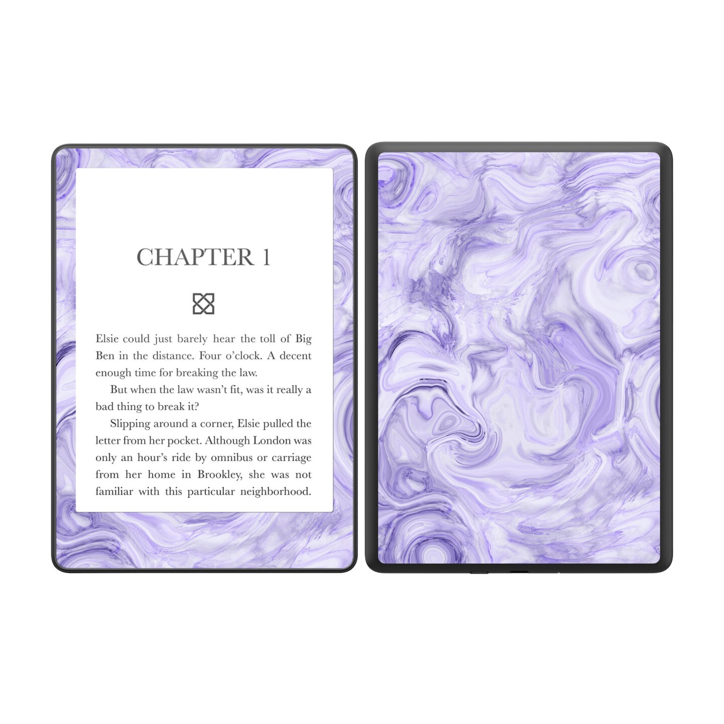 Purple Marble Reusable Amazon Kindle skin, Kobo Decal | MakerPlace by ...