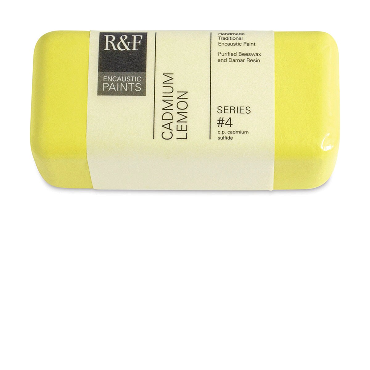 R&F Encaustic Paint Block - Cadmium Lemon, 104 ml block | Michaels