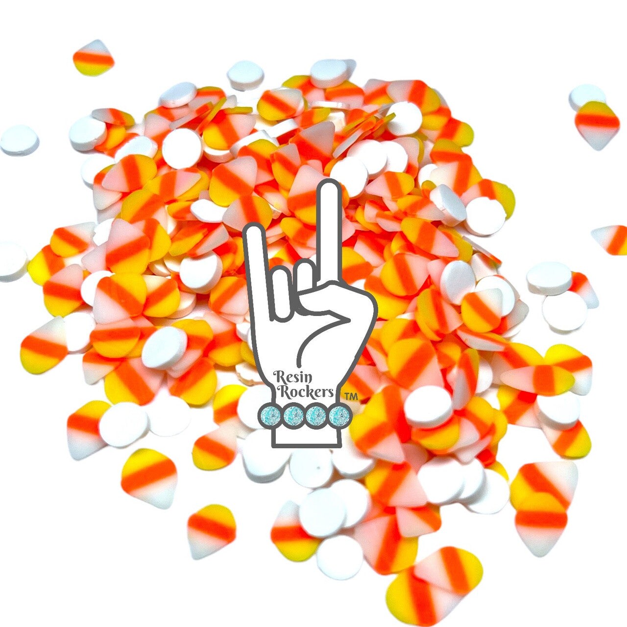 Candy Corn with Sprinkles Mix Polymer Clay Pieces for Epoxy and UV ...