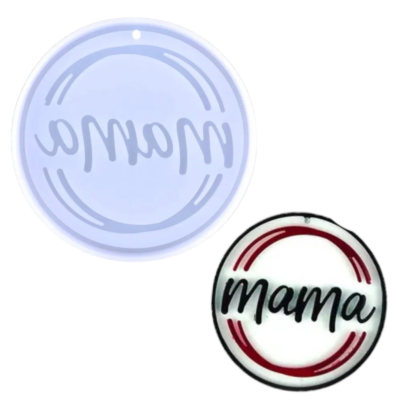 Mama Circle Keychain or Ornament Mold for Epoxy or UV Resin | Michaels