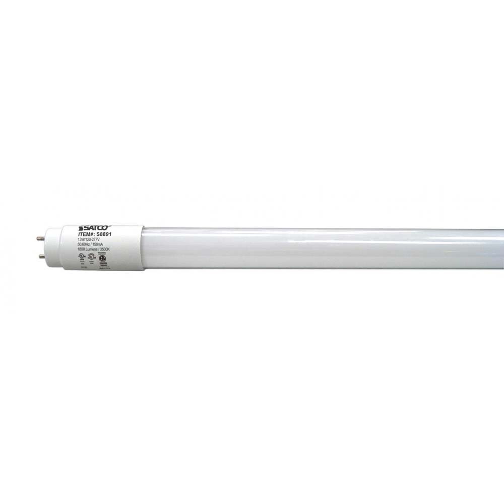 25Pk - Satco 13w T8 LED Type A + Type B Medium bi-pin base 3500K ... 25Pk - Satco 13w T8 LED Type A + Type B Medium bi-pin base 3500K ...