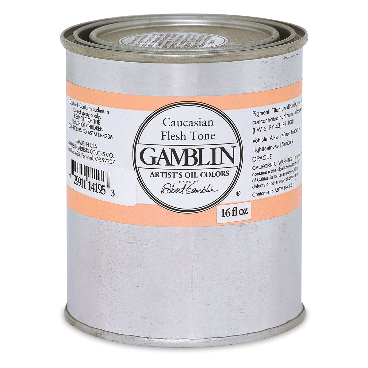 Gamblin Artist's Oil Color - Naples Orange, 16 oz Can | Michaels