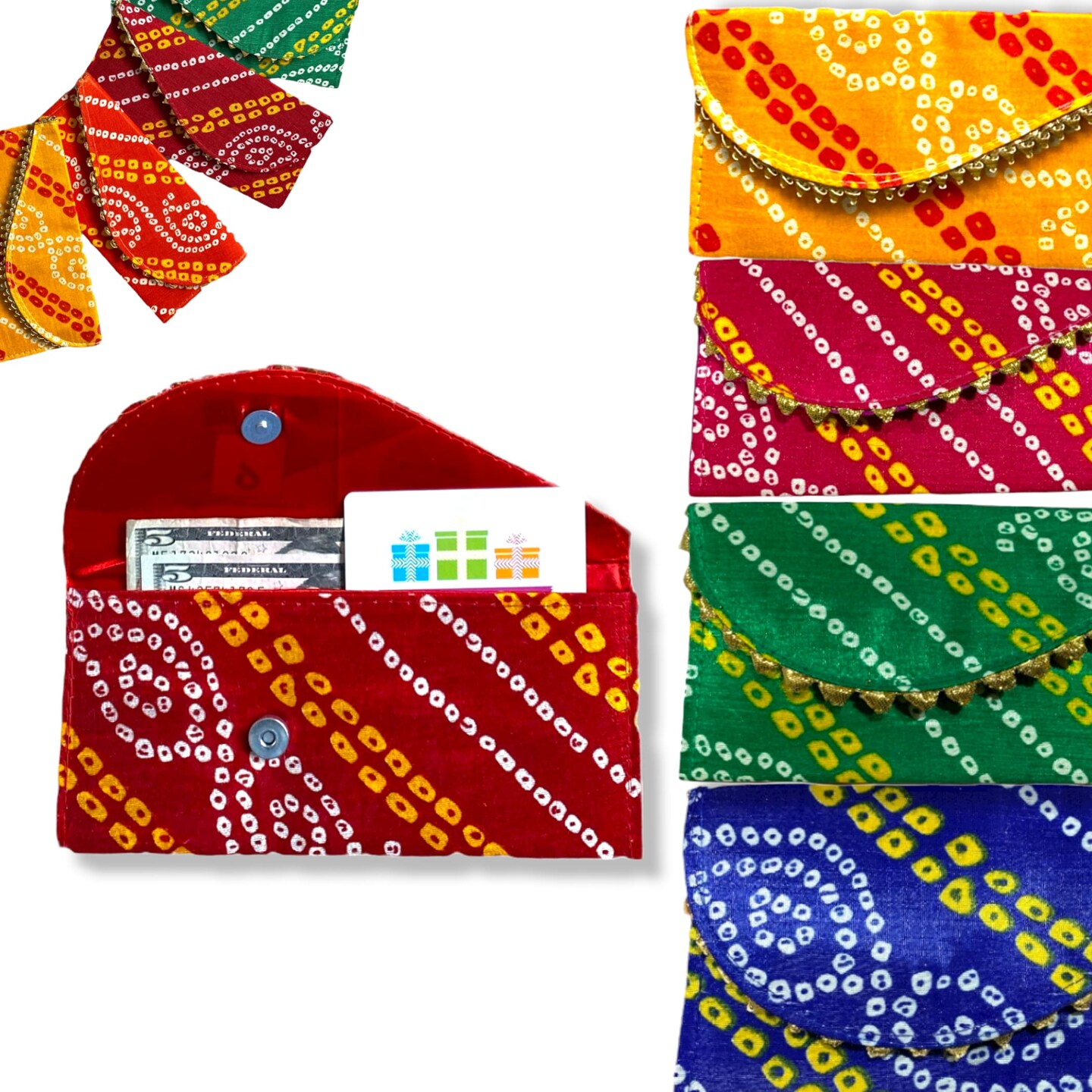 Bandhani Shagun Envelops. Money Envelopes, Gifting Envelope, Eid Gift ...
