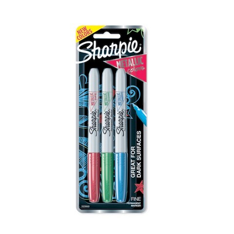 SHARPIE FINE MARKER MTL ASST RD/GN/BL 3 PIECE CARDED | Michaels