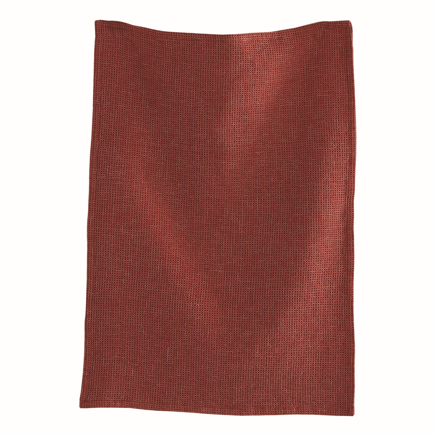 26"L x 18"W Classic Rust Cotton Waffle Weave Dishtowel Kitchen Towel ...