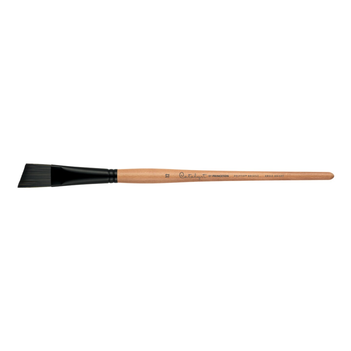 Princeton Brush Catalyst Polytip Long Handle Bristle Brush, Angle ...