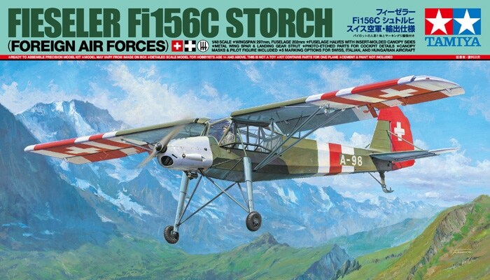 Tamiya 1/48 TAM25158 - 1/48 Tamiya Fieseler Fi156C Storch (Foreign Air ...