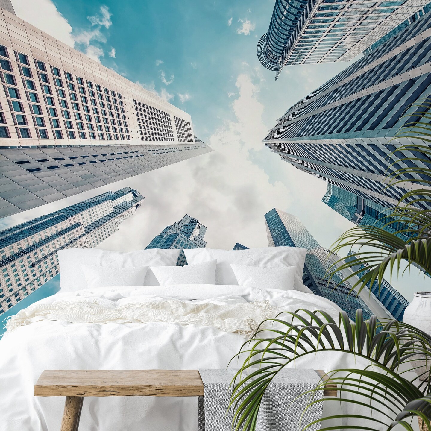 Raffles Place by Manjik Pictures - Peel & Stick Wall Mural | Michaels