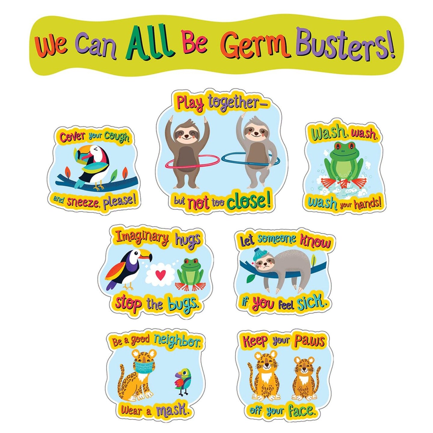 One World Germ Busters Bulletin Board Set | Michaels