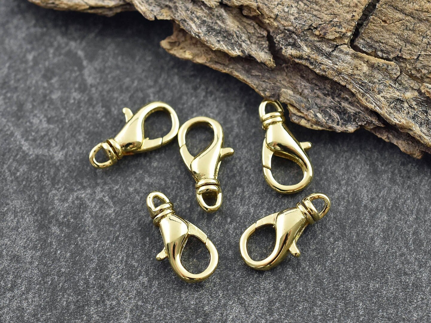 *5* 16x8mm 18k Gold Plated Swivel Lobster Clasps | Michaels