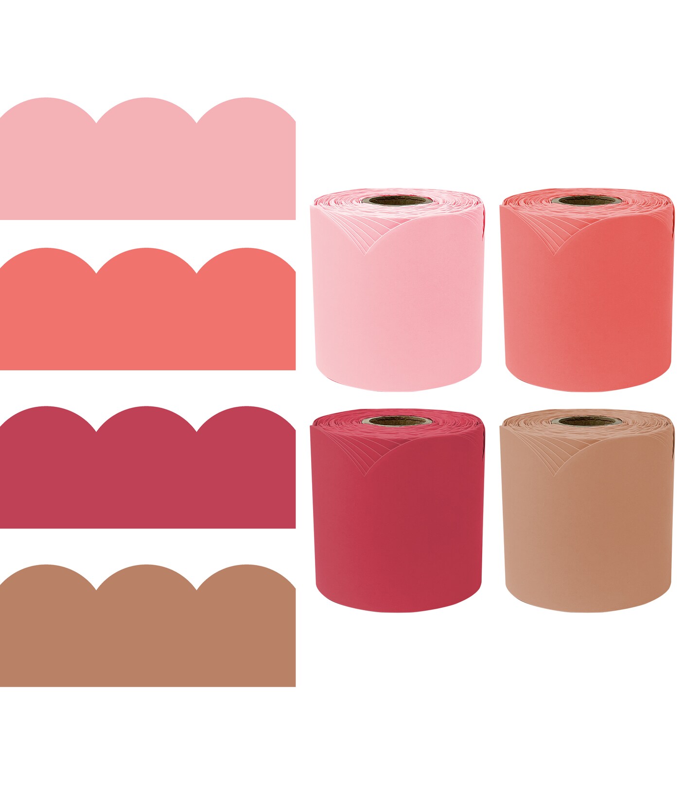 Carson Dellosa 260ft Scalloped Boho Vibes Bulletin Board Borders 4