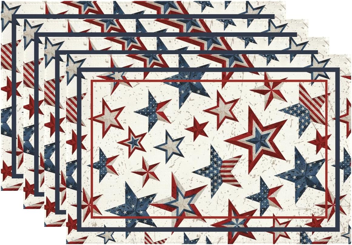 4th of July Patriotic Placemats Set | Michaels