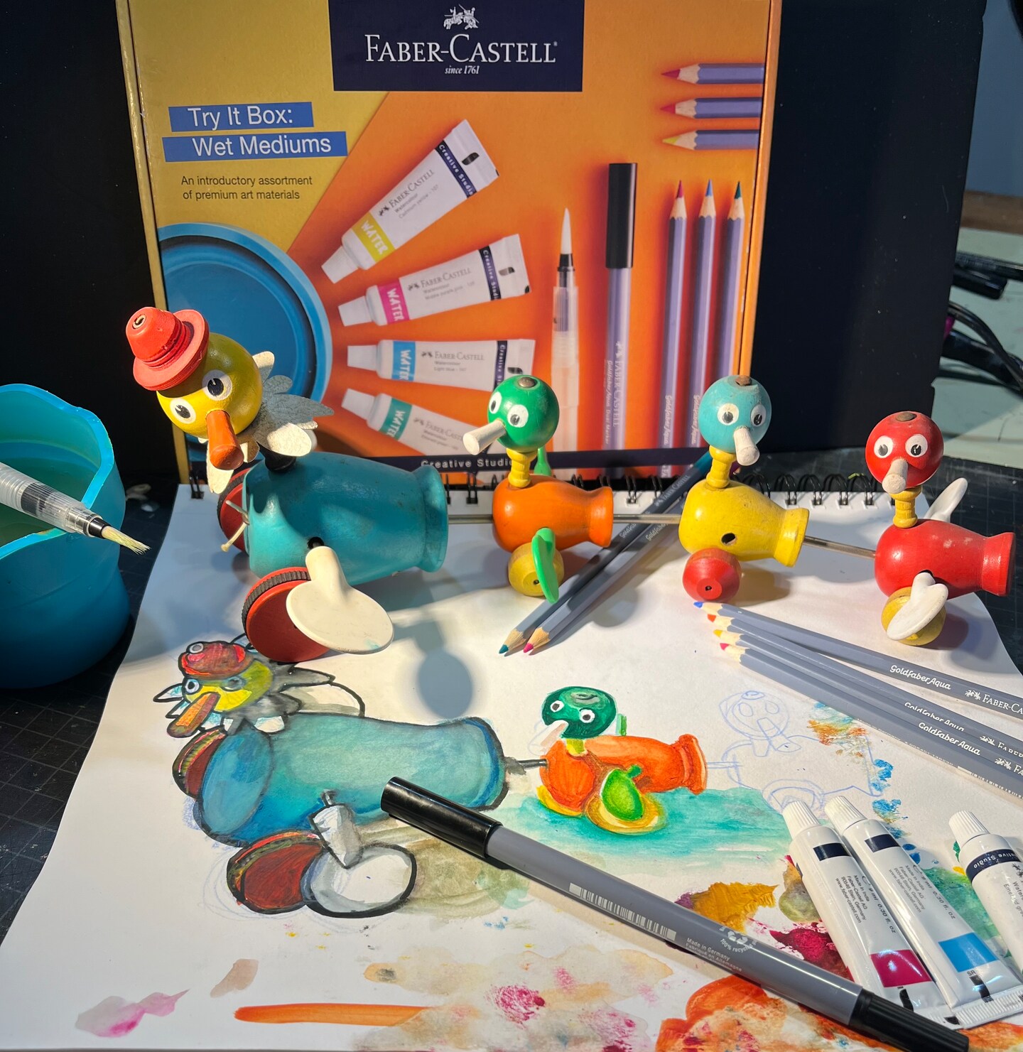 Creative Studio Try It Box: Wet Mediums, part 2 by Faber-Castell ...