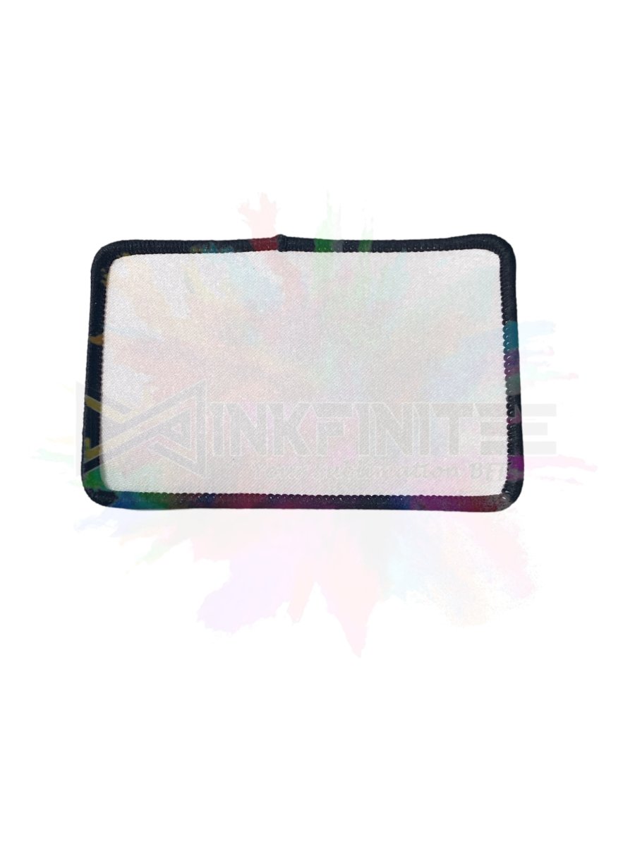 Sublimation Patch with Black Border and Adhesive, RECTANGLE, 3" x 2 ...