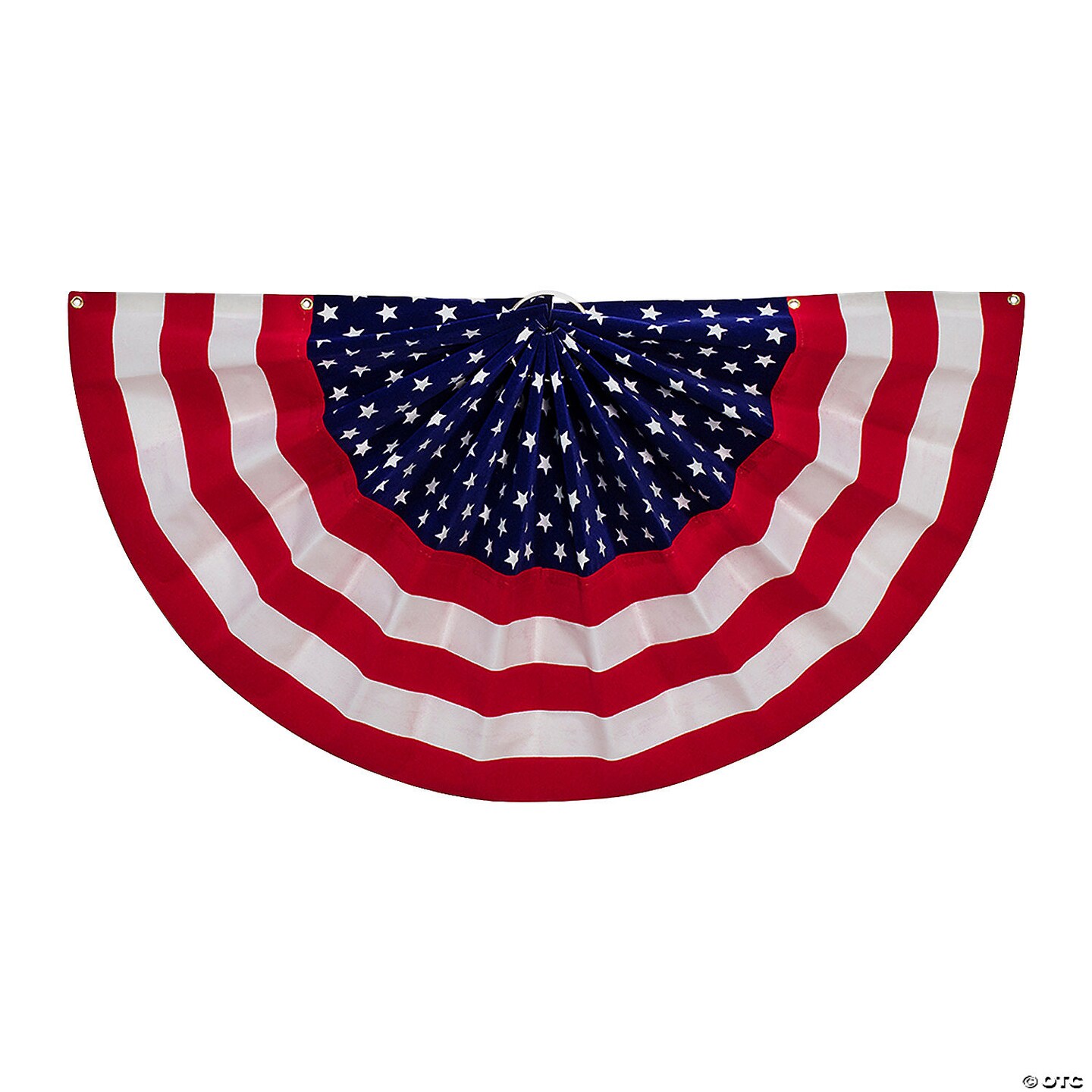 26" x 5" Fan Drape Stars & Stripes Flocked Bunting | Michaels