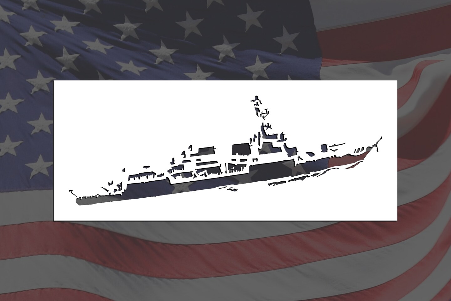 Navy Ship Reusable Stencil (Many Sizes) | MakerPlace by Michaels