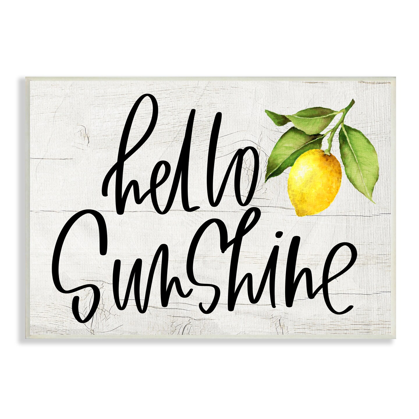 Stupell Industries Hello Sunshine Lemon Branch Wall Plaque Art | Michaels