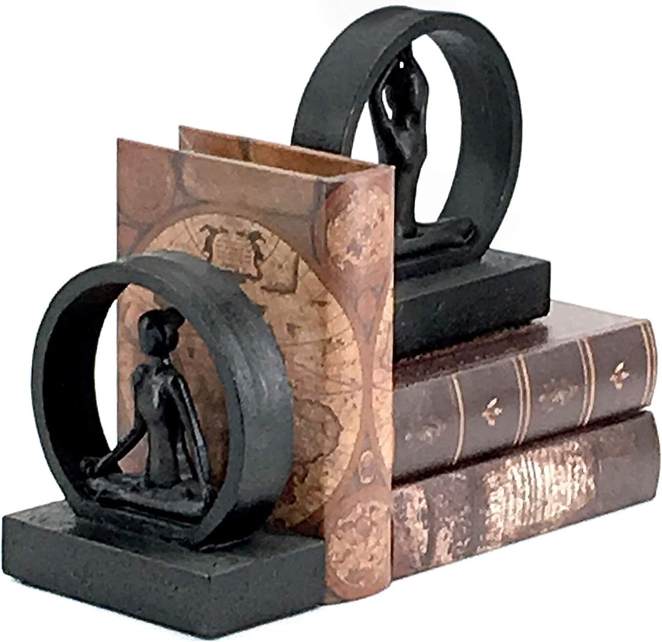 24087 Decorative Bookends Yoga Girl Meditation Pose Mudra Tabletop ...