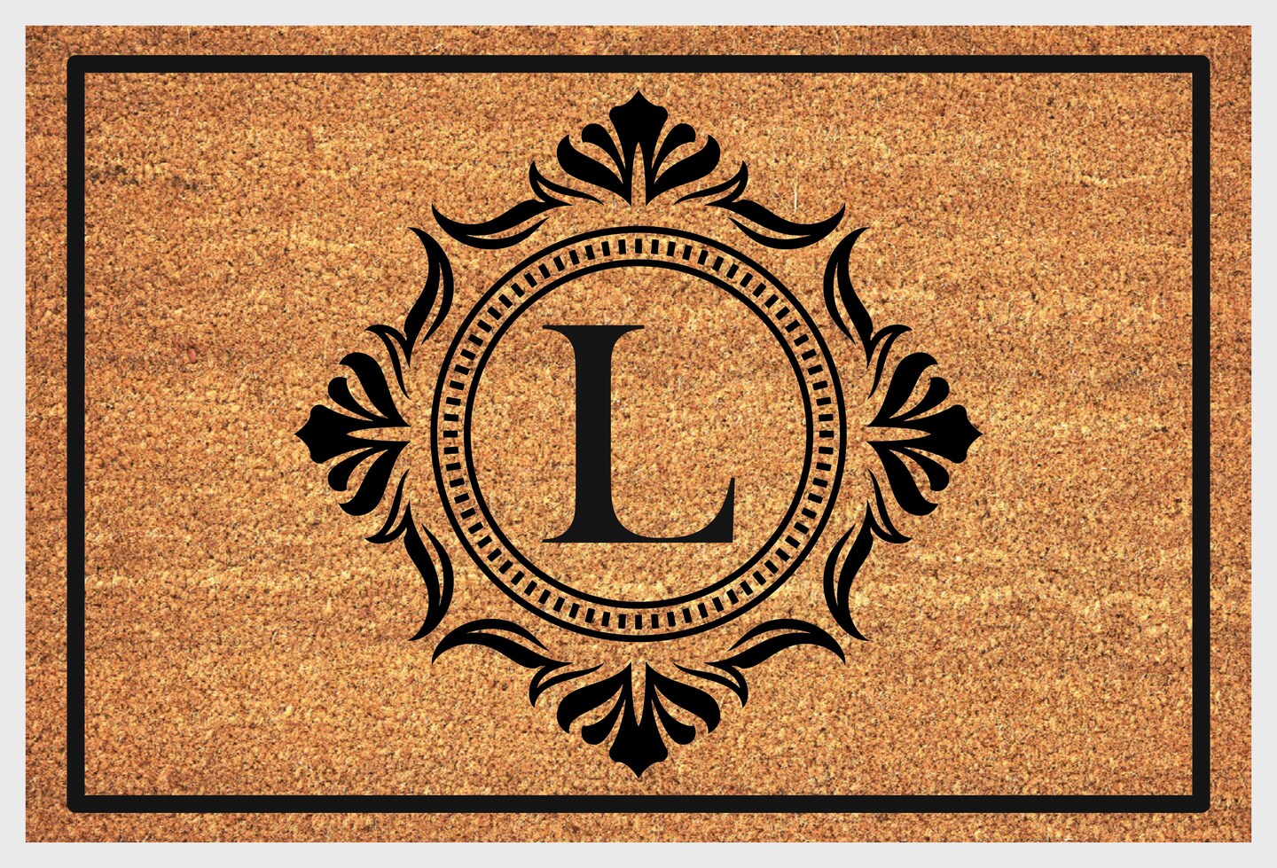 L Letter Doormat - Monogram Letter L Welcome Mat - 3 Sizes | MakerPlace ...