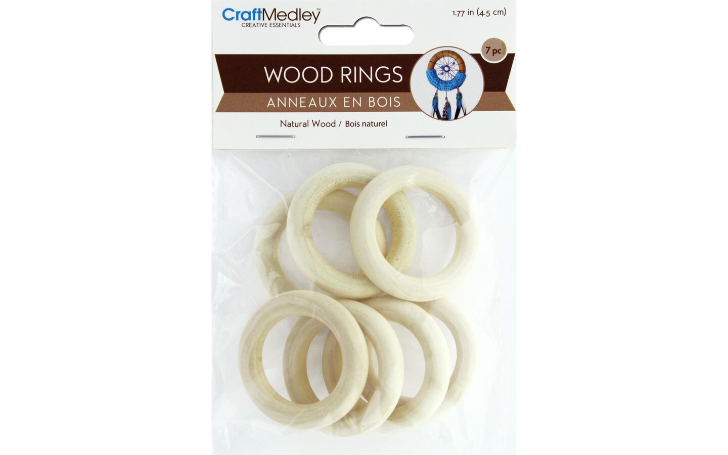 Multicraft Wood Craft Ring 45Mm 7Pc | Michaels