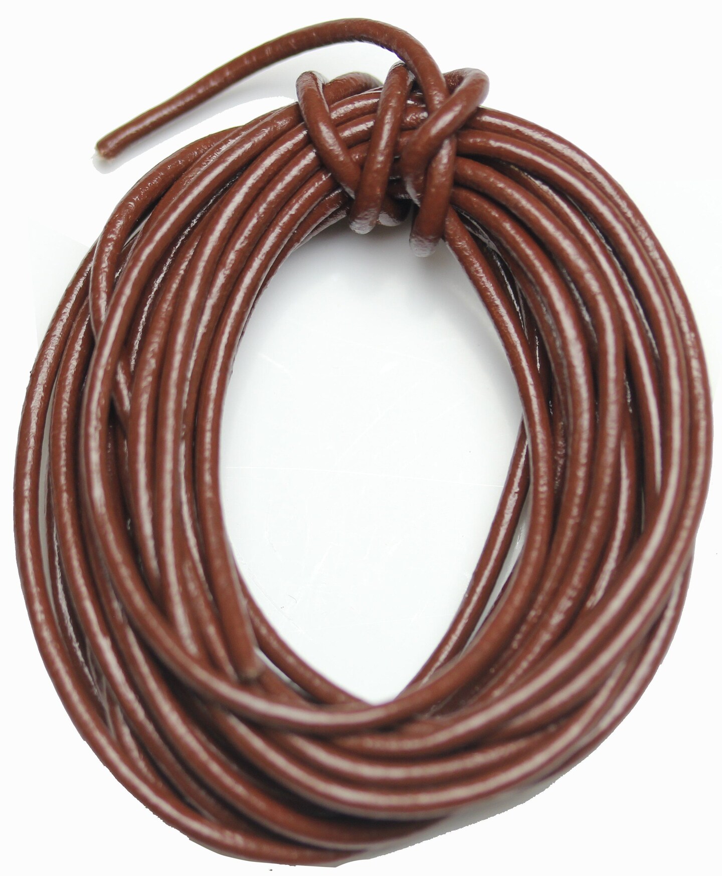 Real Leather Cording 2mm Brown Polished | Michaels