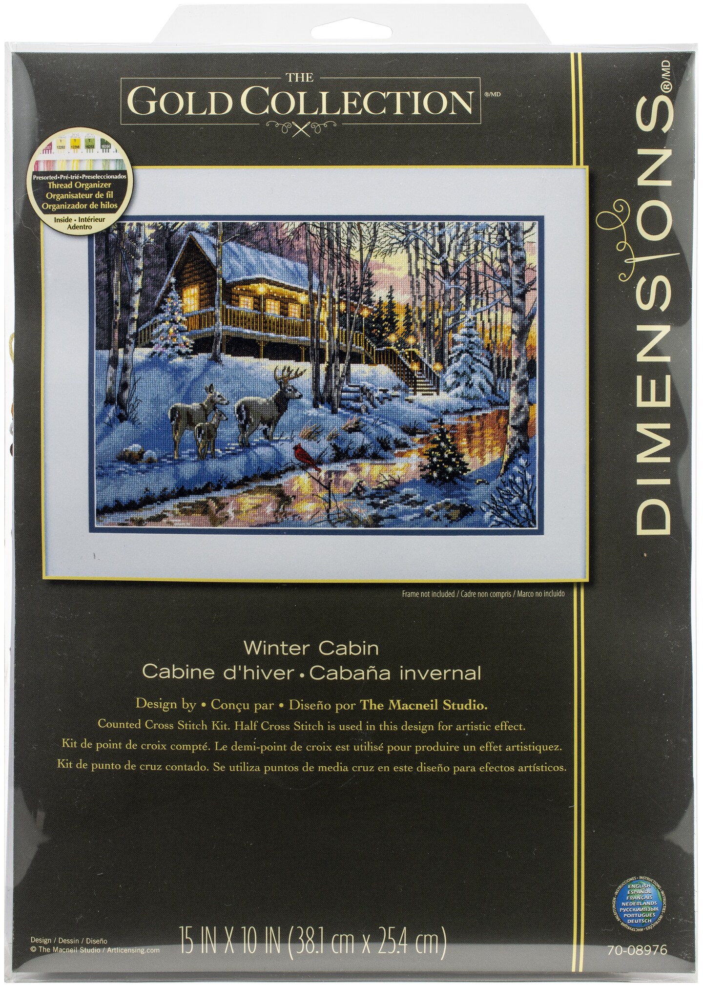 Dimensions Gold Collection Counted Cross Stitch Kit 15"X10"-Winter ...
