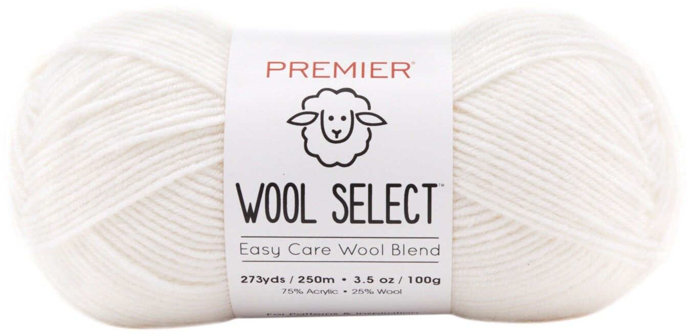 Premier Wool Select Yarn-White | Michaels