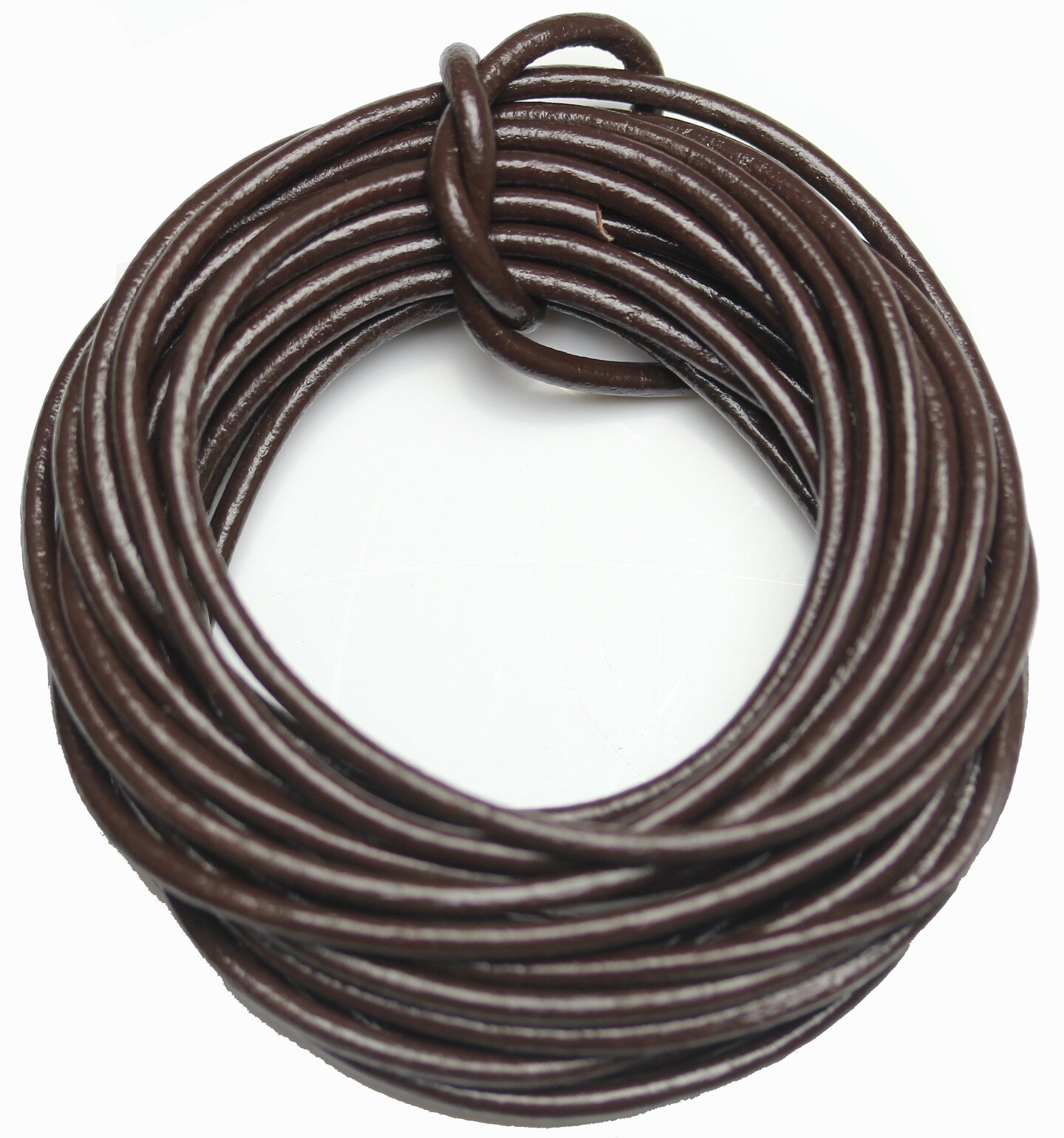Real Leather Cording 2mm Dark Brown Polished | Michaels