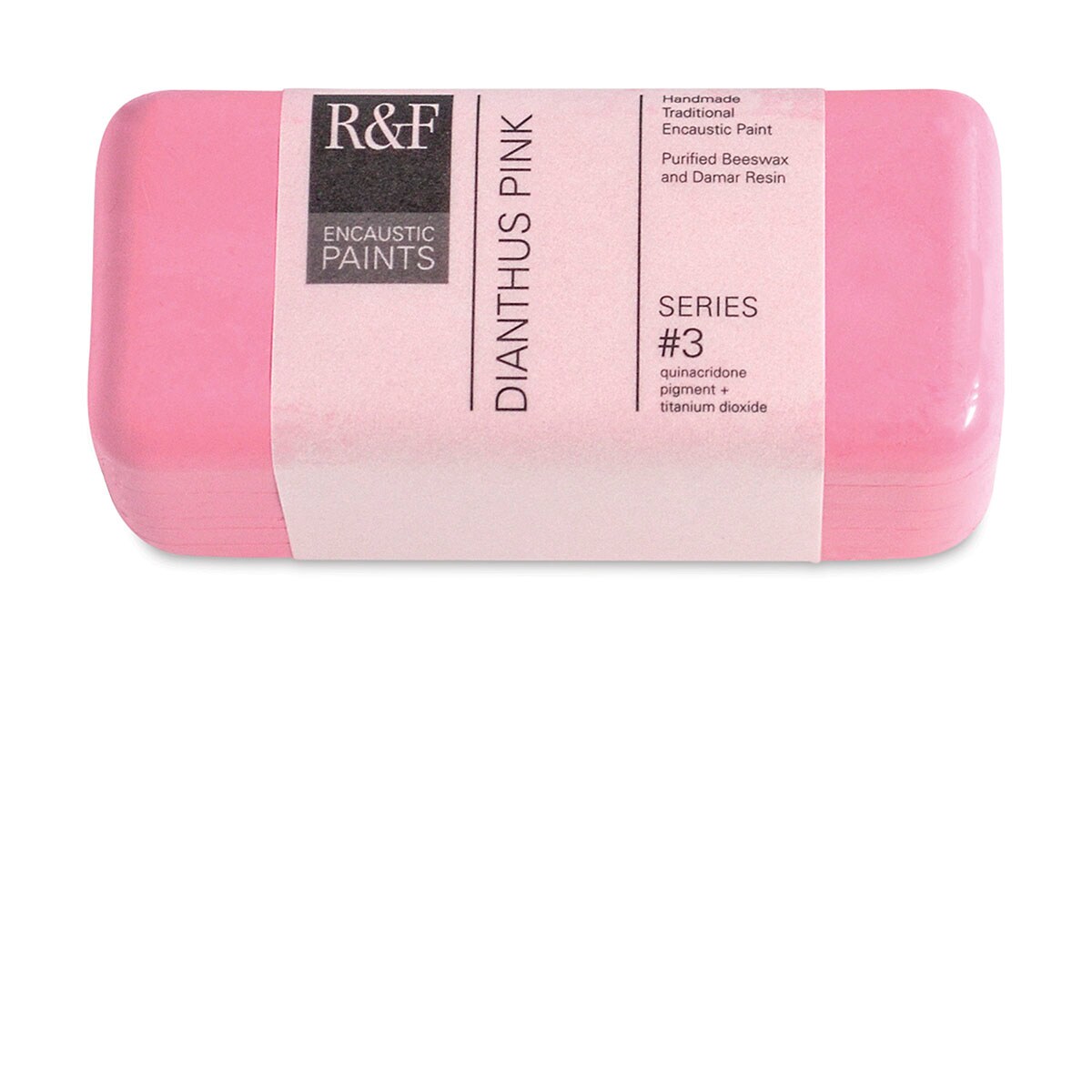 R&F Encaustic Paint Block - Dianthus Pink, 104 ml block | Michaels