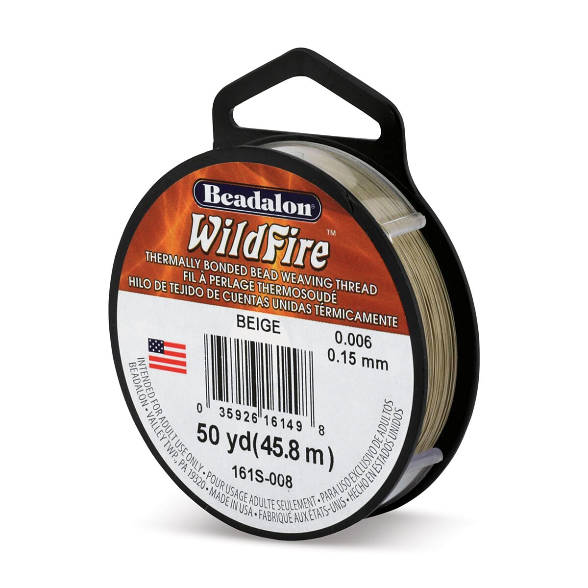 Beadalon WildFire Beading Thread - Beige, 0.006", 50 yds | Michaels