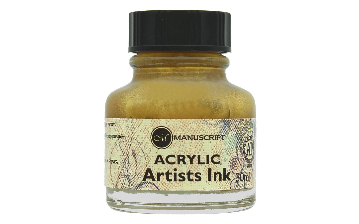 Manuscript Acrylic Artists Ink 30ml Gold | Michaels